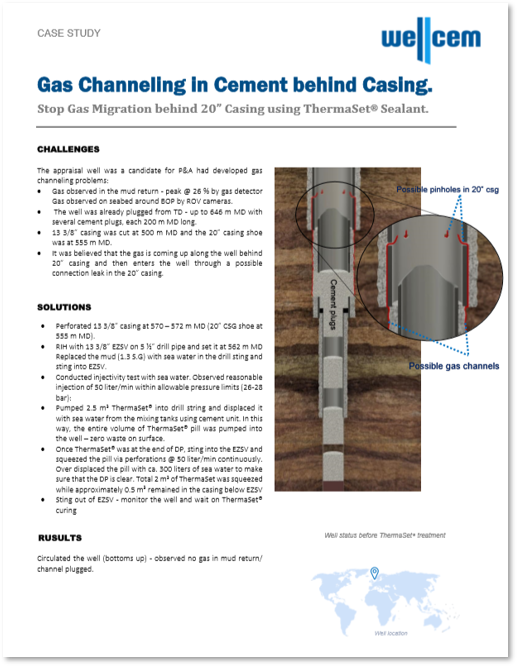 [Case Study] Gas Channeling in Cement behind Casing